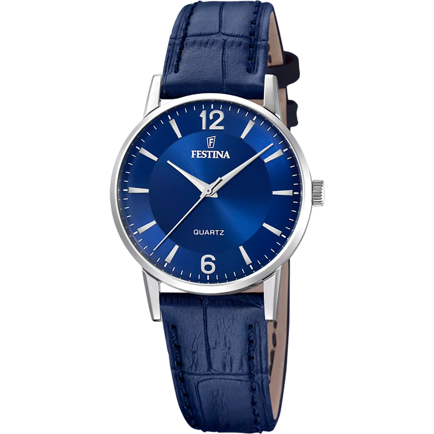 F20691/4 Festina Ladies Blue Dial And Blue Leather Strap Watch – Sarah ...